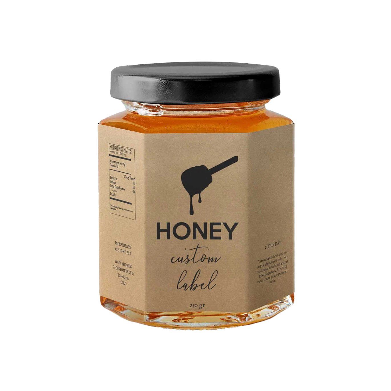 Buy Custom Printed Honey Jar Labels - PackHit UK